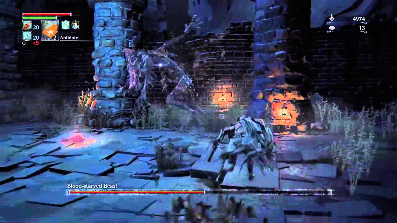 Bloodborne defeating 3rd boss in co op - YouTube