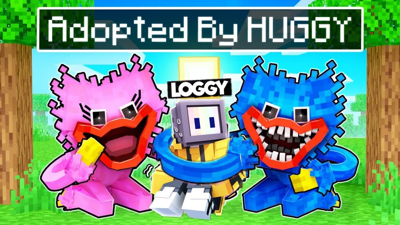 😍 BABY LOGGY ADOPTED BY HUGGY AND WUGGY IN MINECRAFT | Chapati ...