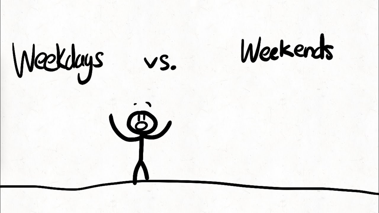 Weekdays vs. Weekends - YouTube