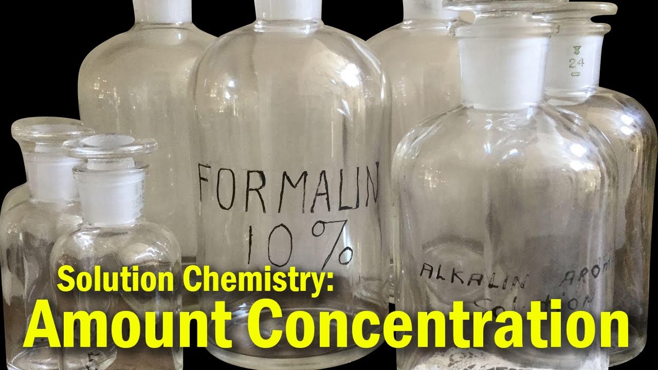 Chemistry: How to Calculate Amount Concentration (mol/L) - YouTube