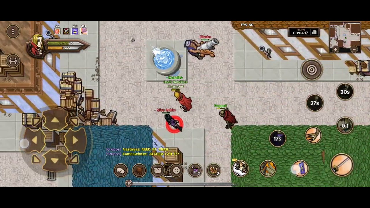 GLA Wanted Pirate - Basil x Nico Robin na Cidade de G7(Invasao de ...