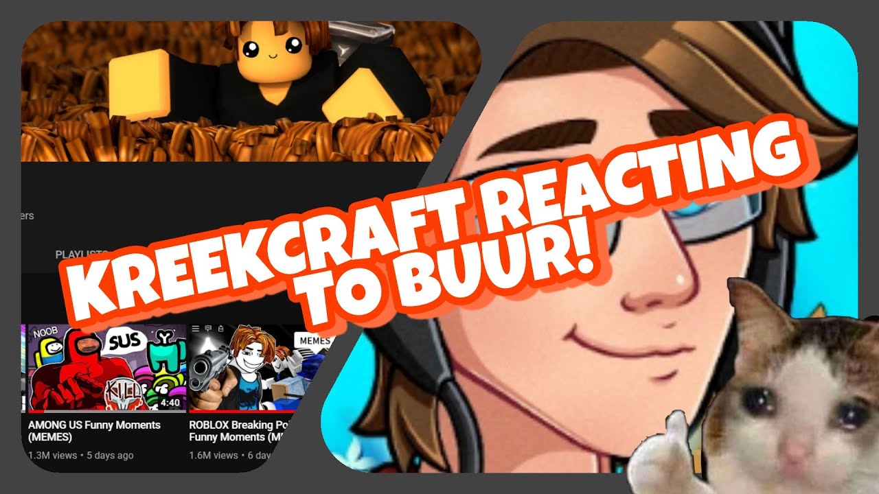 KreekCraft Reacts to Buur (Funniest ROBLOX Moments of 2020) - YouTube