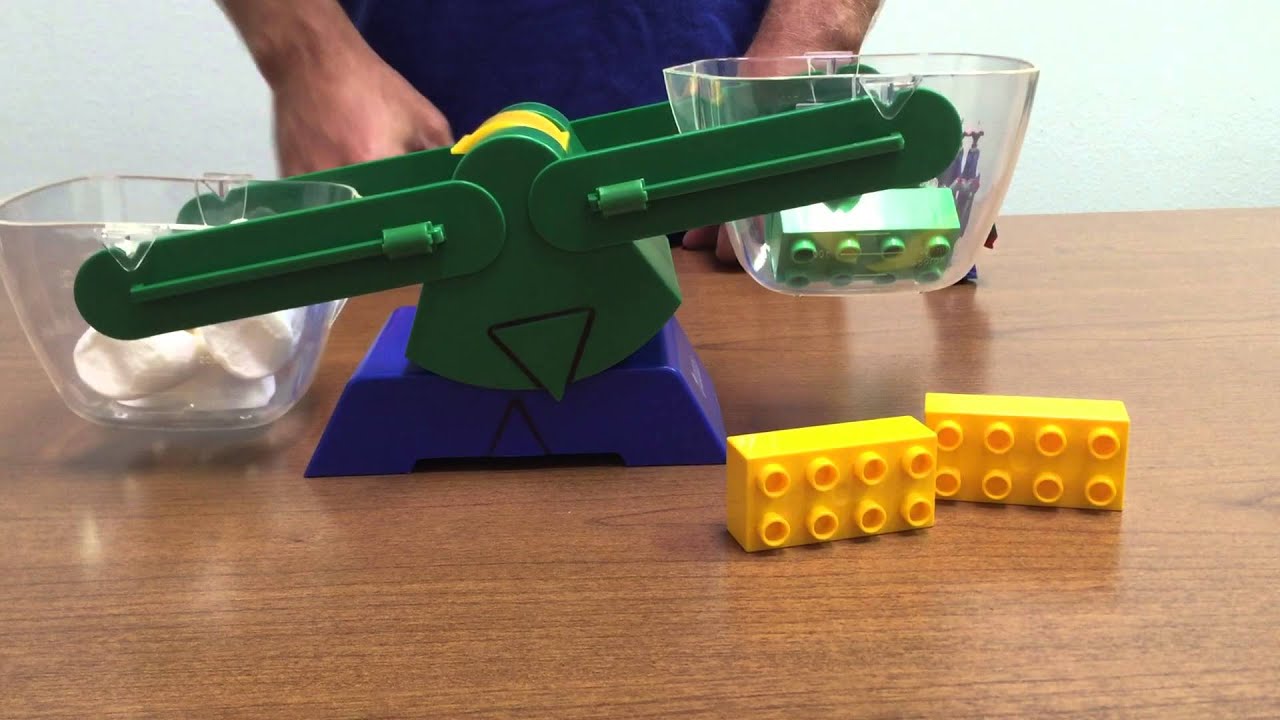 estimation balance legos 2x4 and marshmallows - part 2 - YouTube