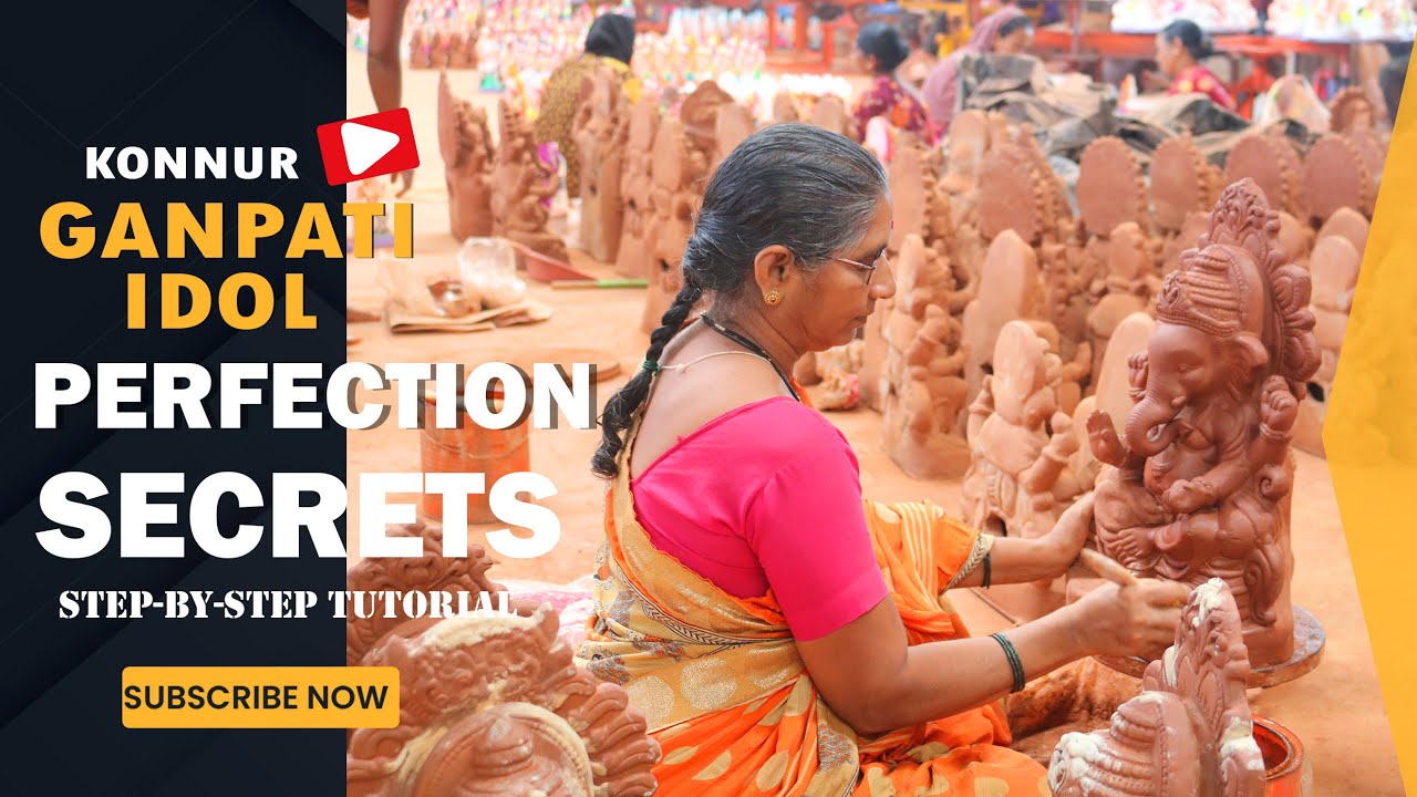 Ganesh Murti Making at Factory with Clay🙏🎨 Step-by-Step Guide and ...