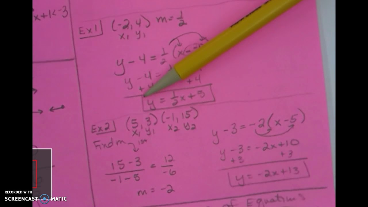 Algebra 2 1st Semester Exam Review Video #3 - YouTube