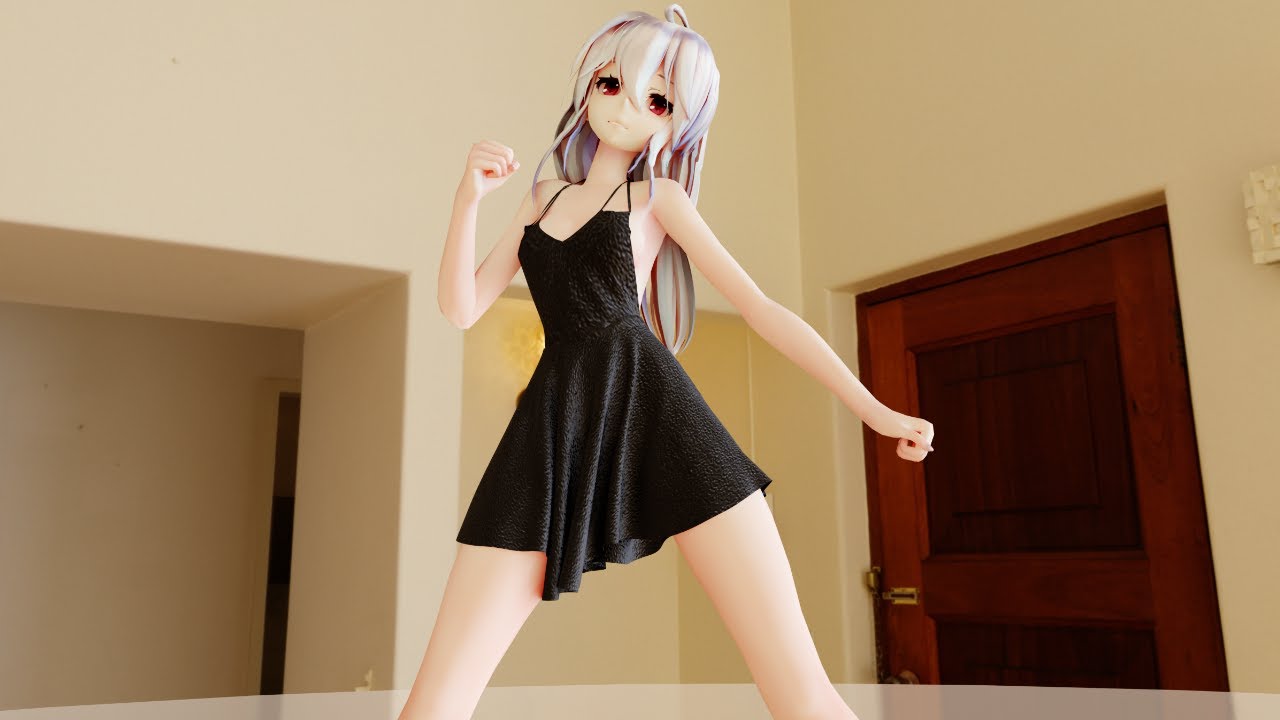 【MMD】Haku - Abracadabra [cloth simulation] - YouTube