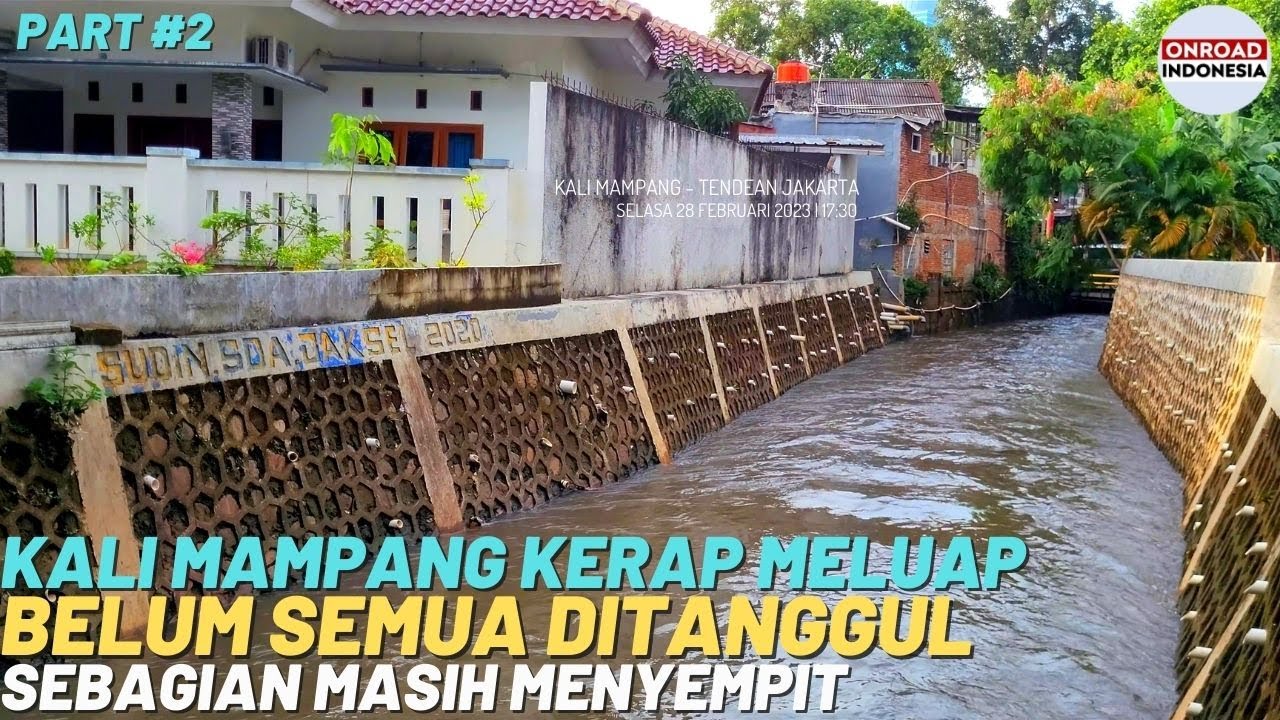 Perumahan SEMPIT & PADAT Pinggir Kali Mampang KERAP MELUAP -Sebagian SUDAH DITANGGUL DI PONDOK ...