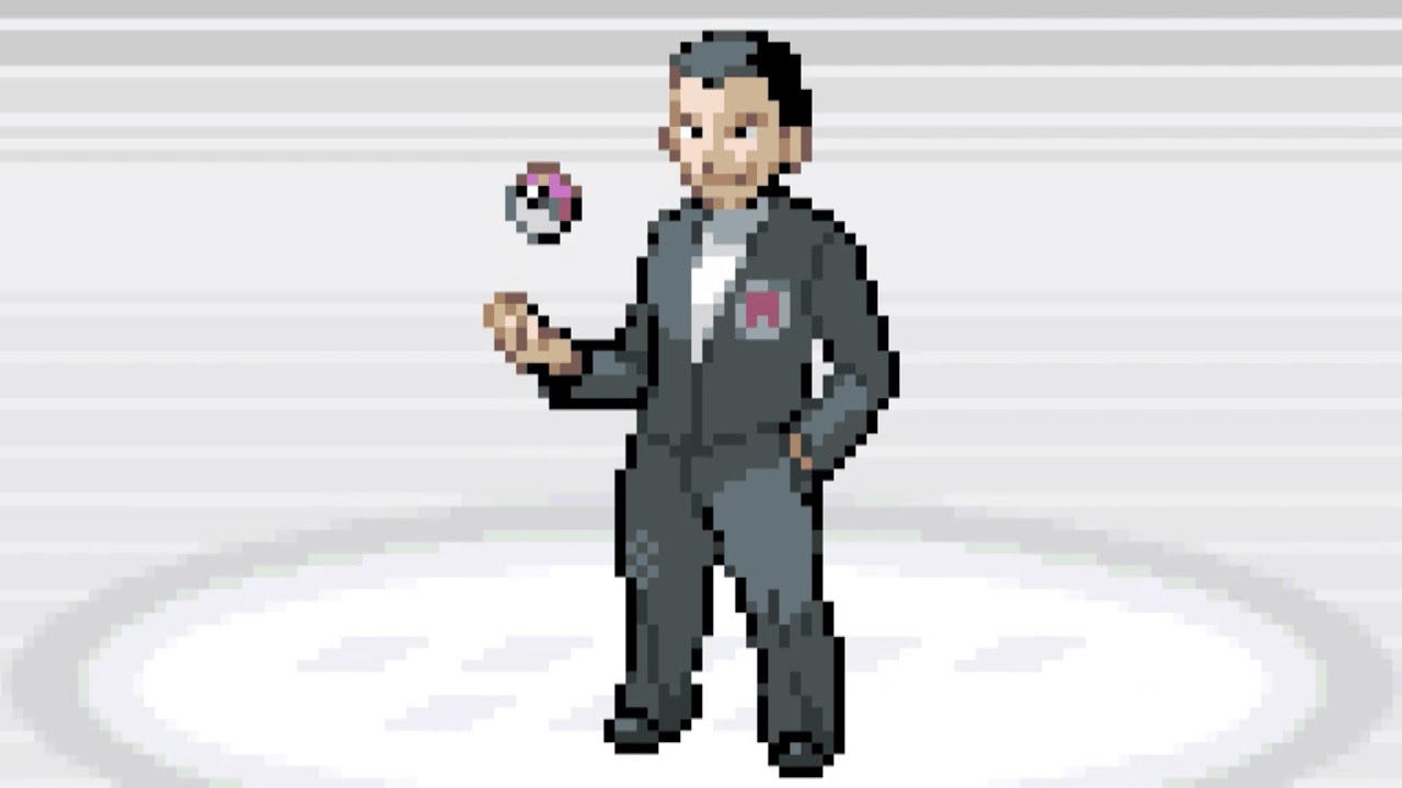 Pokemon Fire Red Deluxe - vs Team Rocket Boss Giovanni (1st Battle ...