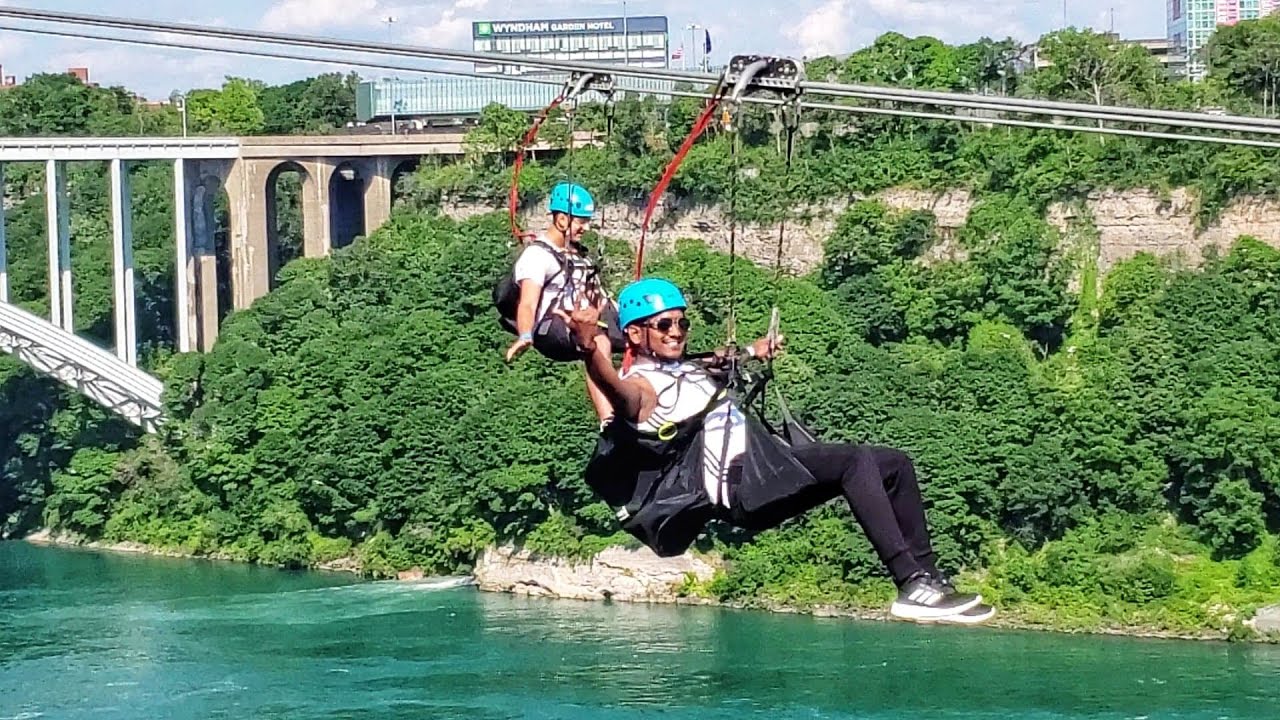 Zipline to the Niagara Falls.. A ONCE-IN-A-LIFETIME EXPERIENCE - YouTube