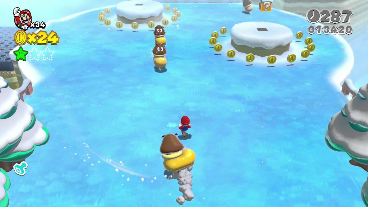 Super Mario 3D World: World 6-5 - Ty-Foo Flurries - YouTube