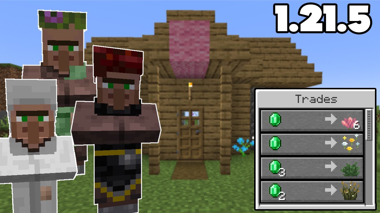 We Added 6 NEW Villager Professions to Minecraft 1.21.5 - YouTube