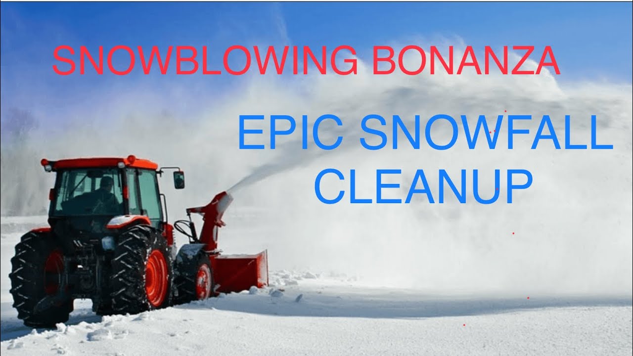 "Extreme Winter Snow Clearance: 4K Professional Tractor with Snowblower ...