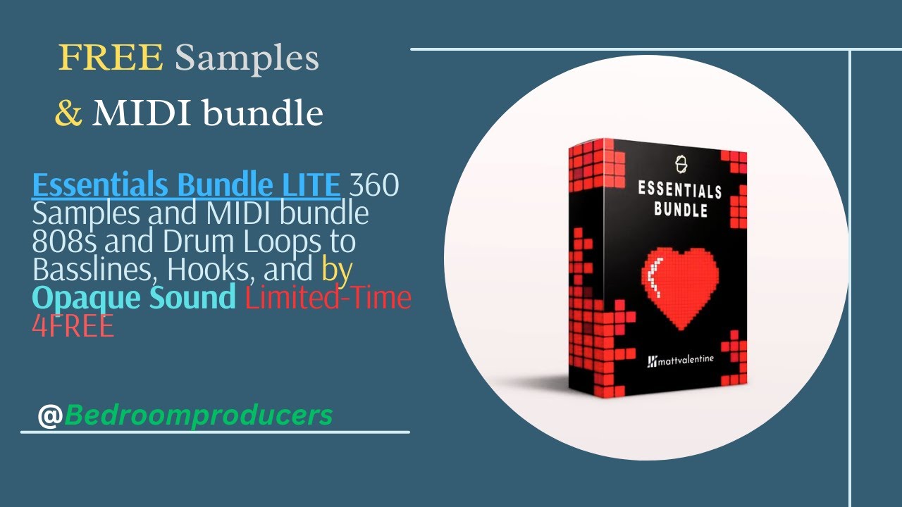 Essentials Bundle LITE - 360 Samples and MIDI Bundle by Opaque Sound (Limited-Time 4FREE) - YouTube