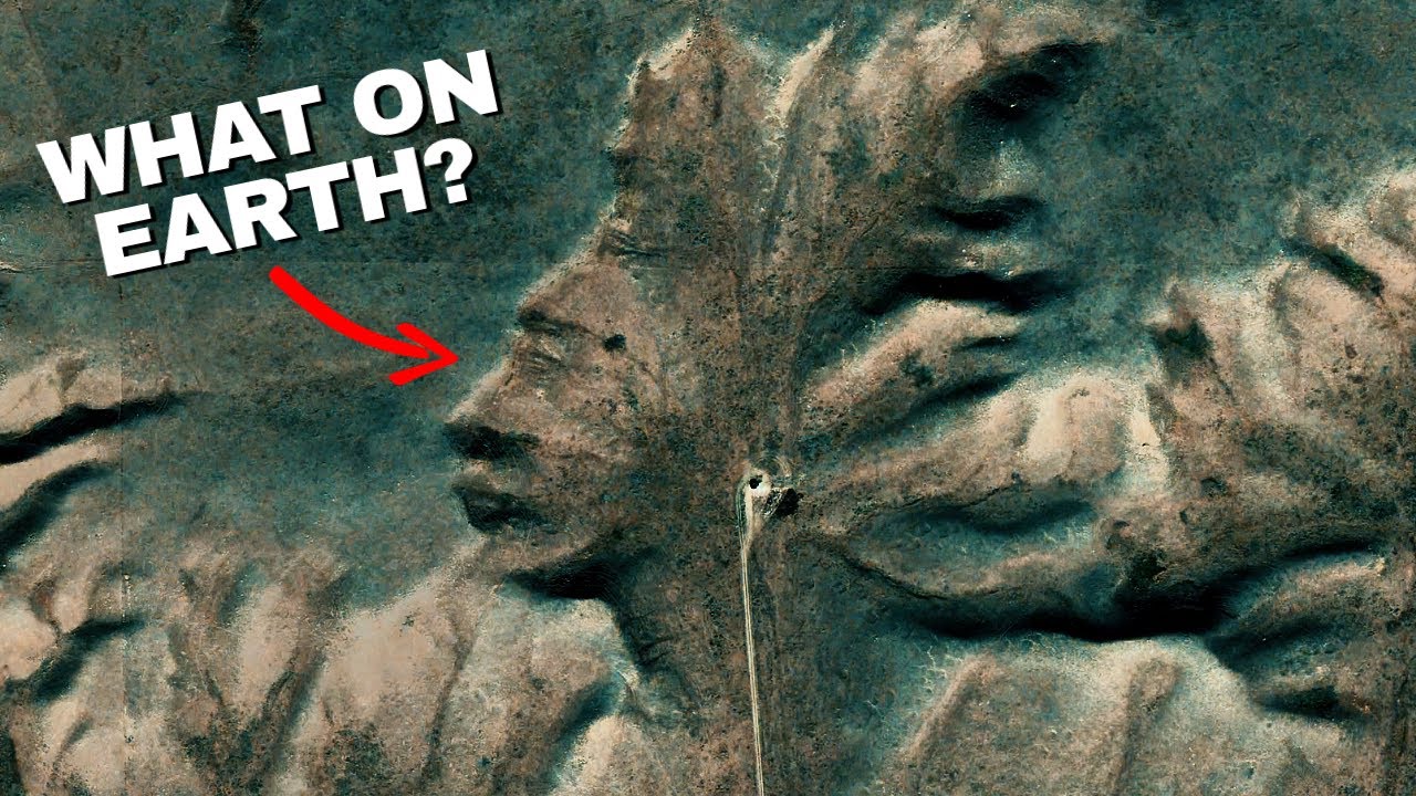 Giant Human Face Emerges From the Landscape Found with Google Earth【4K ...