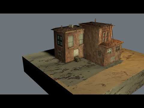 3D objekte kurdish village house , Cinema 4D