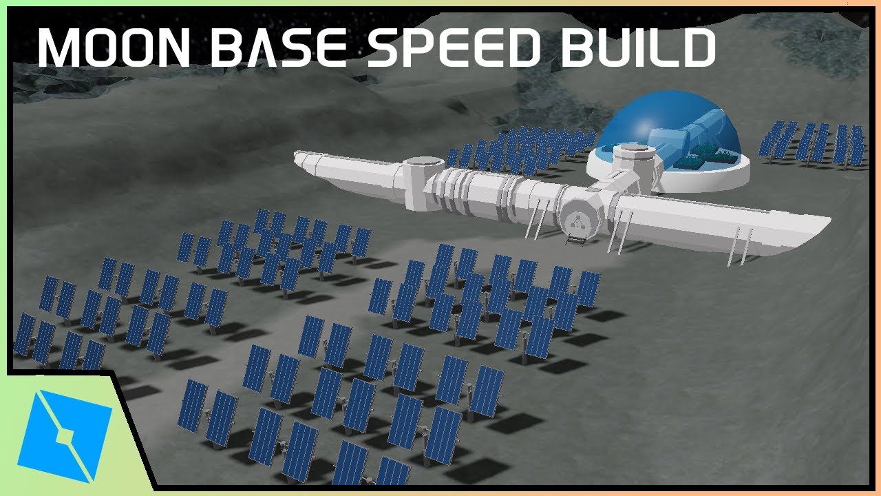 Roblox Studio: Moon Base Speed Build - YouTube