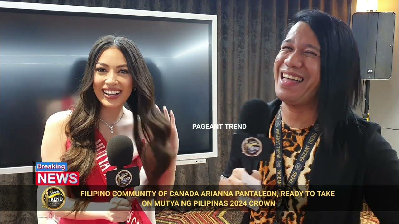 MUTYA NG PILIPINAS CANADA 2024 ARIANNA PANTALEON | Interview with Pageant Trend - YouTube