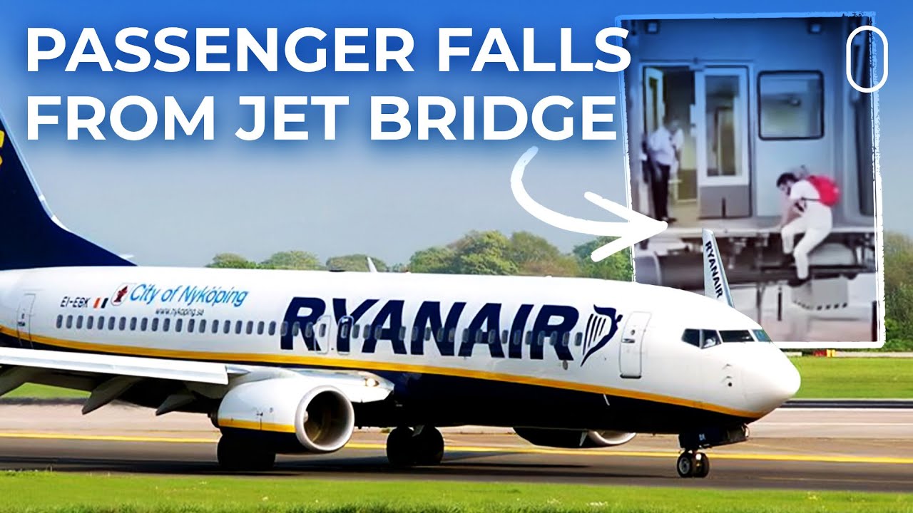 Late Ryanair Passenger Falls From Jet Bridge Trying To Make Flight ...