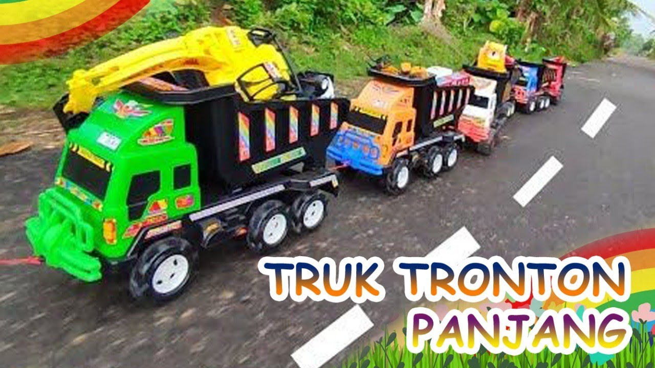 Mobil truk tronton panjang penuh tayo, mobil tangki, mobil molen, mobil ...