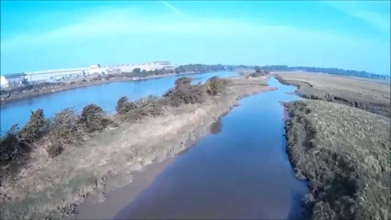 Waterfoot river Annan estuary leading to Solway Firth - YouTube