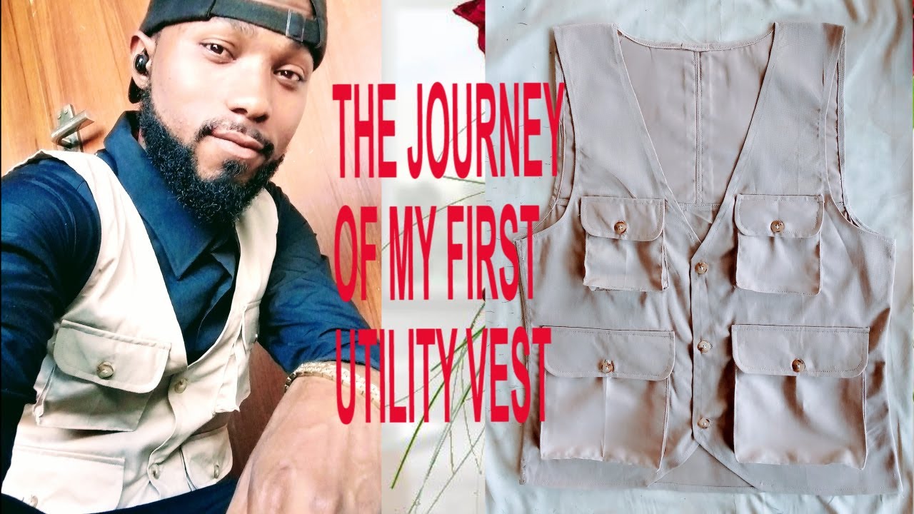 How to cut and sew a utility vest easy way - YouTube