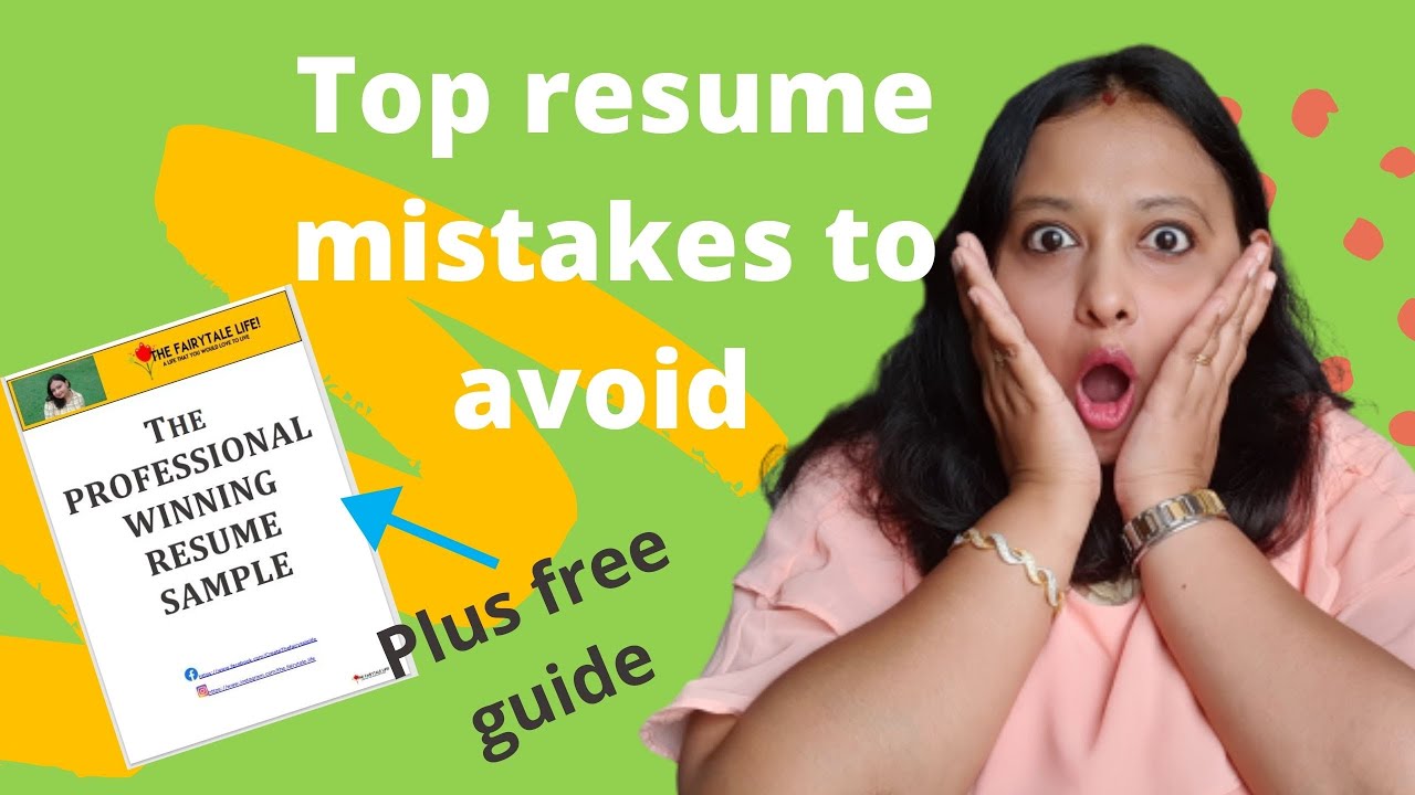 Resume mistakes that make you look unprofessional - YouTube
