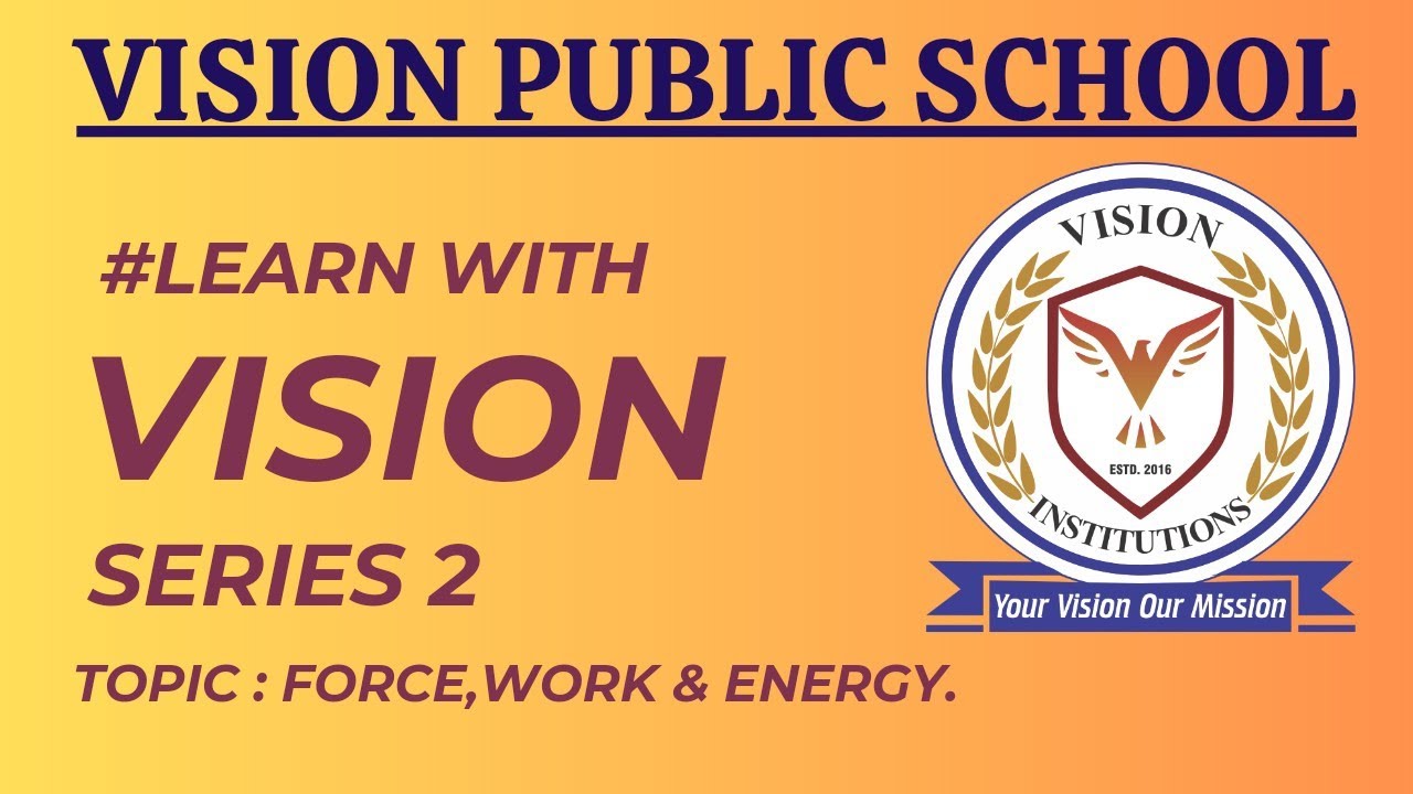 CLASS IVTH STUDENT | FORCE,WORK & ENERGY | VISION PUBLIC SCHOOL | # ...