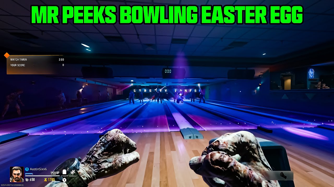 HOW TO DO THE MR PEEKS BOWLING EASTER EGG ON LIBERTY FALLS IN BLACK OPS ...