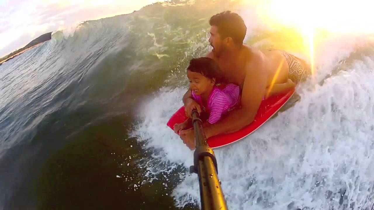 2 Year Old Girl Bodyboarding, Hawaiian Bodyboarding - YouTube