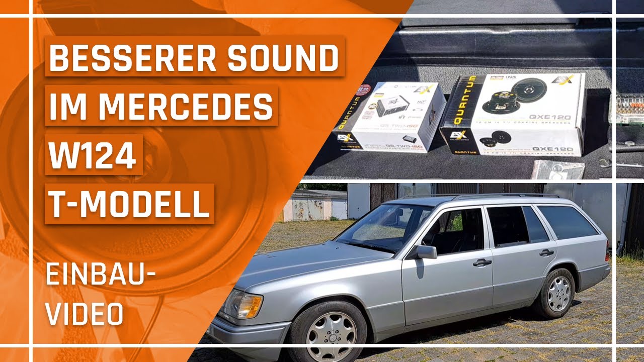Einbauvideo: W124 Mercedes neue Lautsprecher und kleiner Verstärker ...