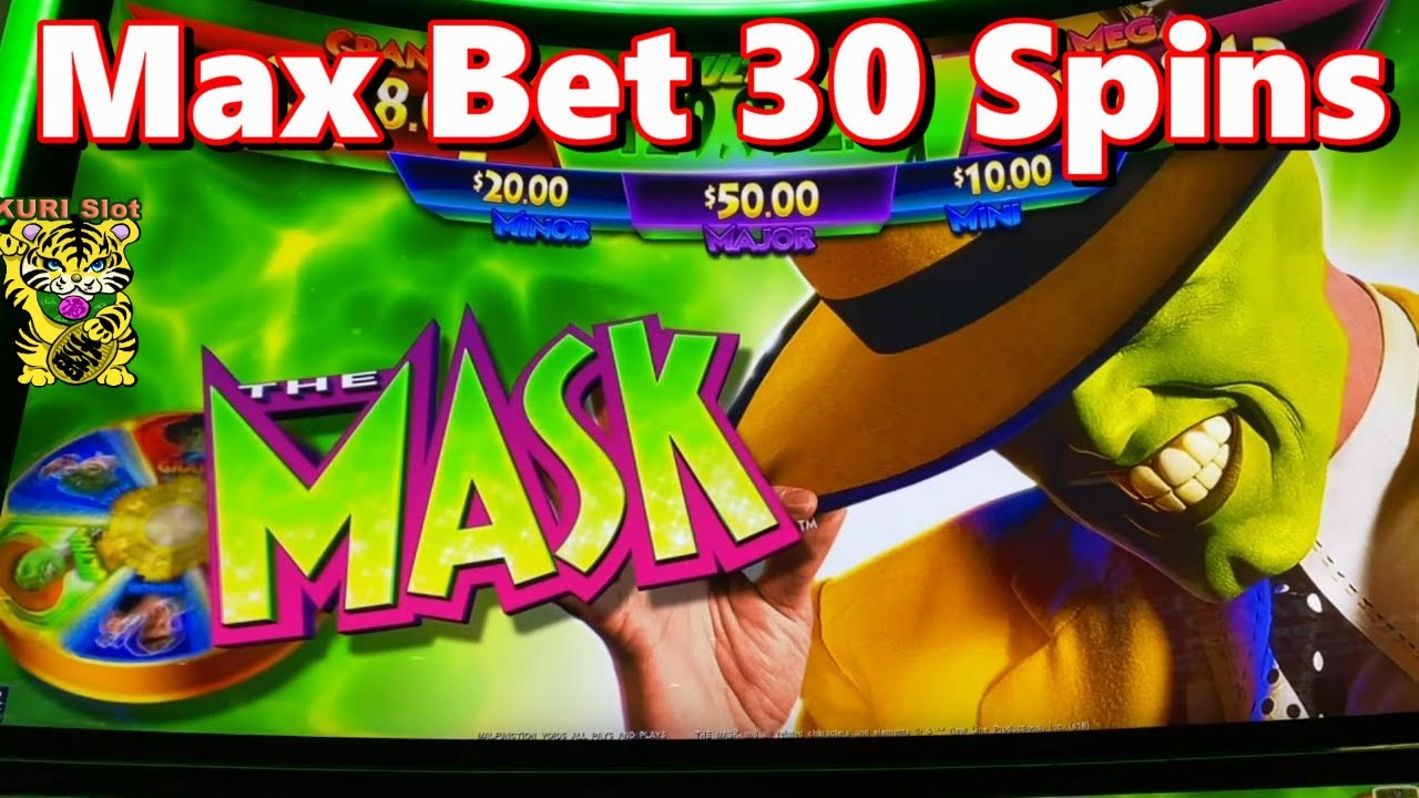 ★FULL SCREEN PREMIUM SYMBOLS ON A MAX BET ! ★THE MASK Slot (EVERI) ☆MAX ...