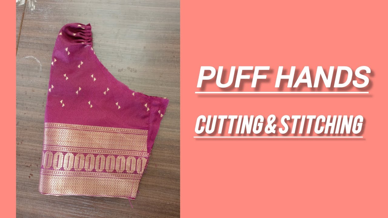 Puff sleeve/trending puff hands cutting and stitching ...