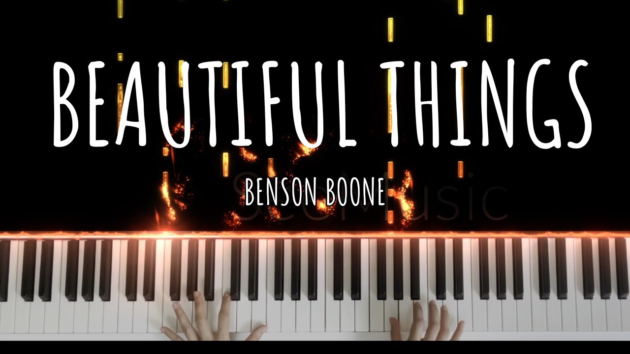 Beautiful Things - Benson Boone (Full Piano Tutorial) #pianotutorial ...