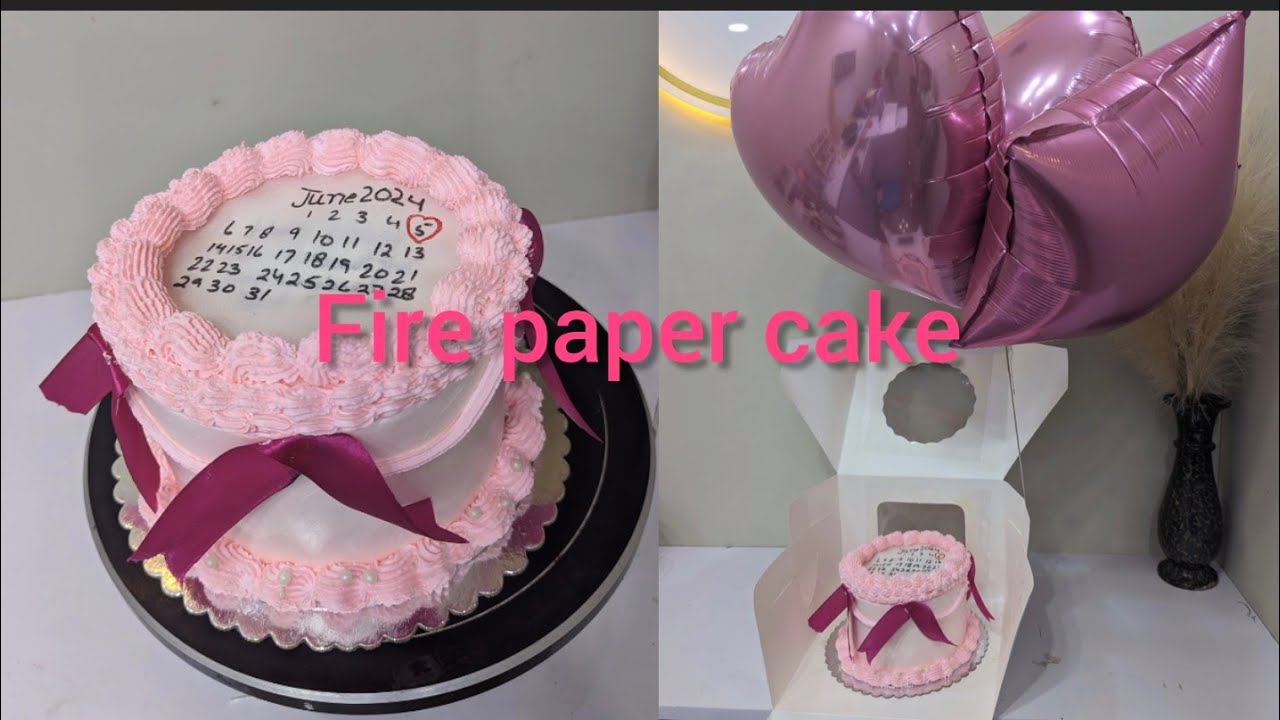 Fire paper cake // Home made // chocolate cake - YouTube