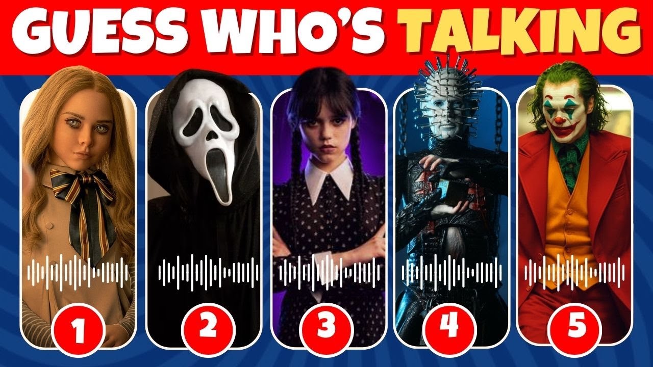 Guess the Horror Character Quiz By Their Voice 🧛‍♂️🧟‍♀️ Can You Name ...