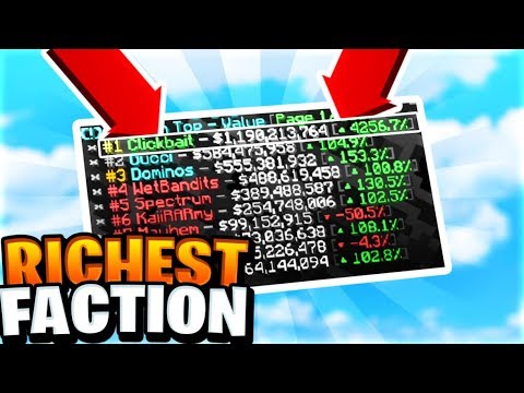 Becoming Number 1 Faction (1 BILLION DOLLARS) | Minecraft Factions #868 ...