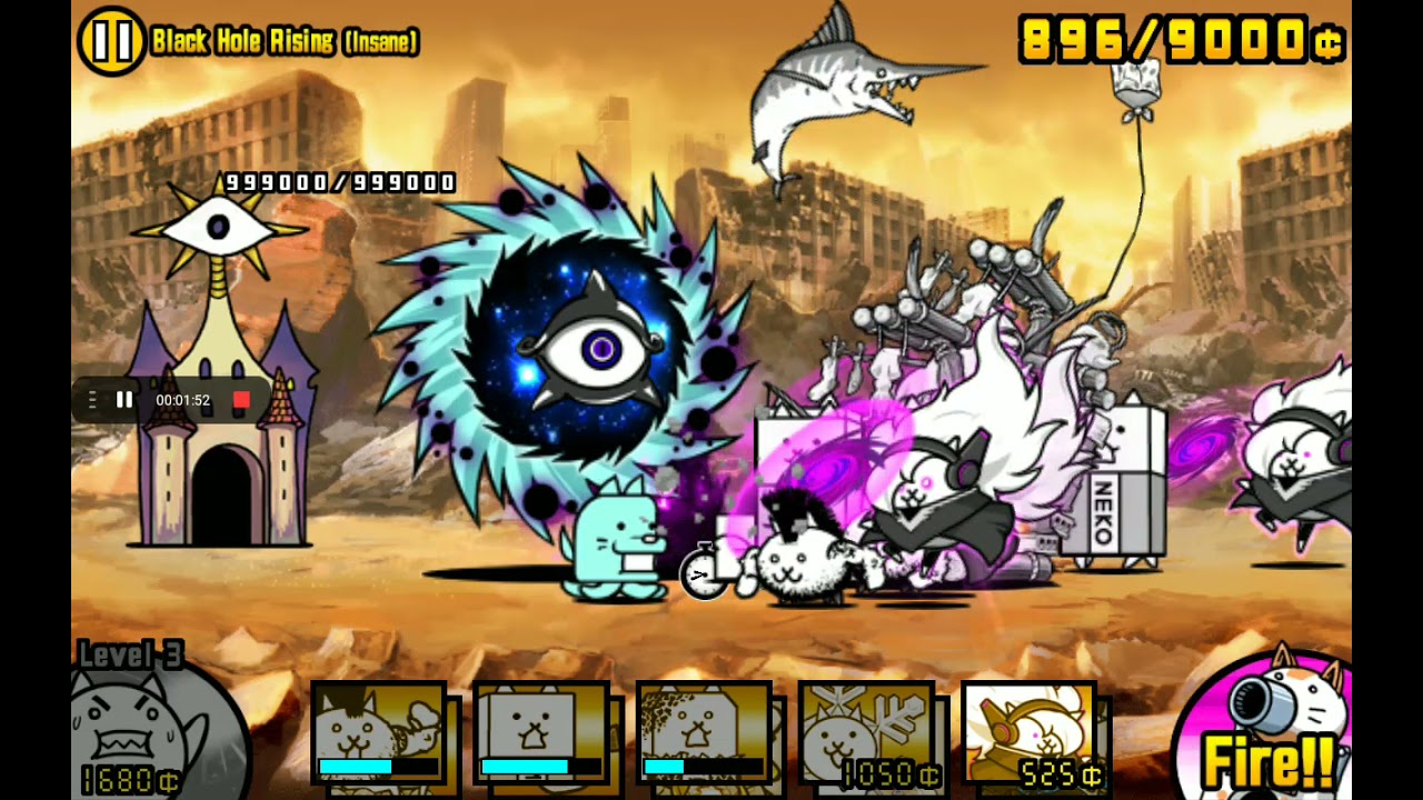 (Battle Cats) The Cosmo Cyclone (Black Hole Rising) (Insane) - YouTube