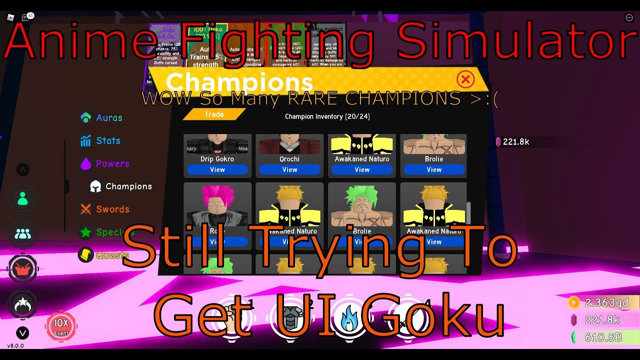 STILL STILL STILL Trying To Get Ultra Instinct Goku :( Anime Fighting ...
