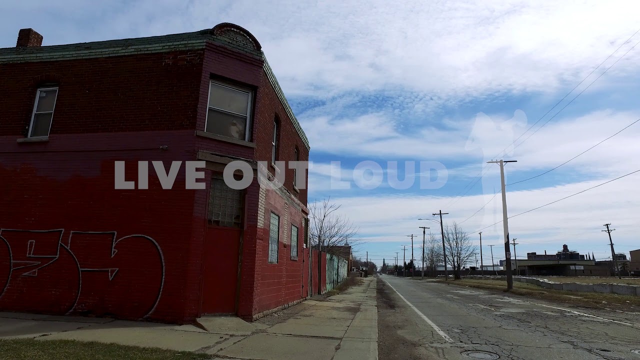 Detroit Stock Footage | Camera Circles Abandoned Storefront Ghetto with ...