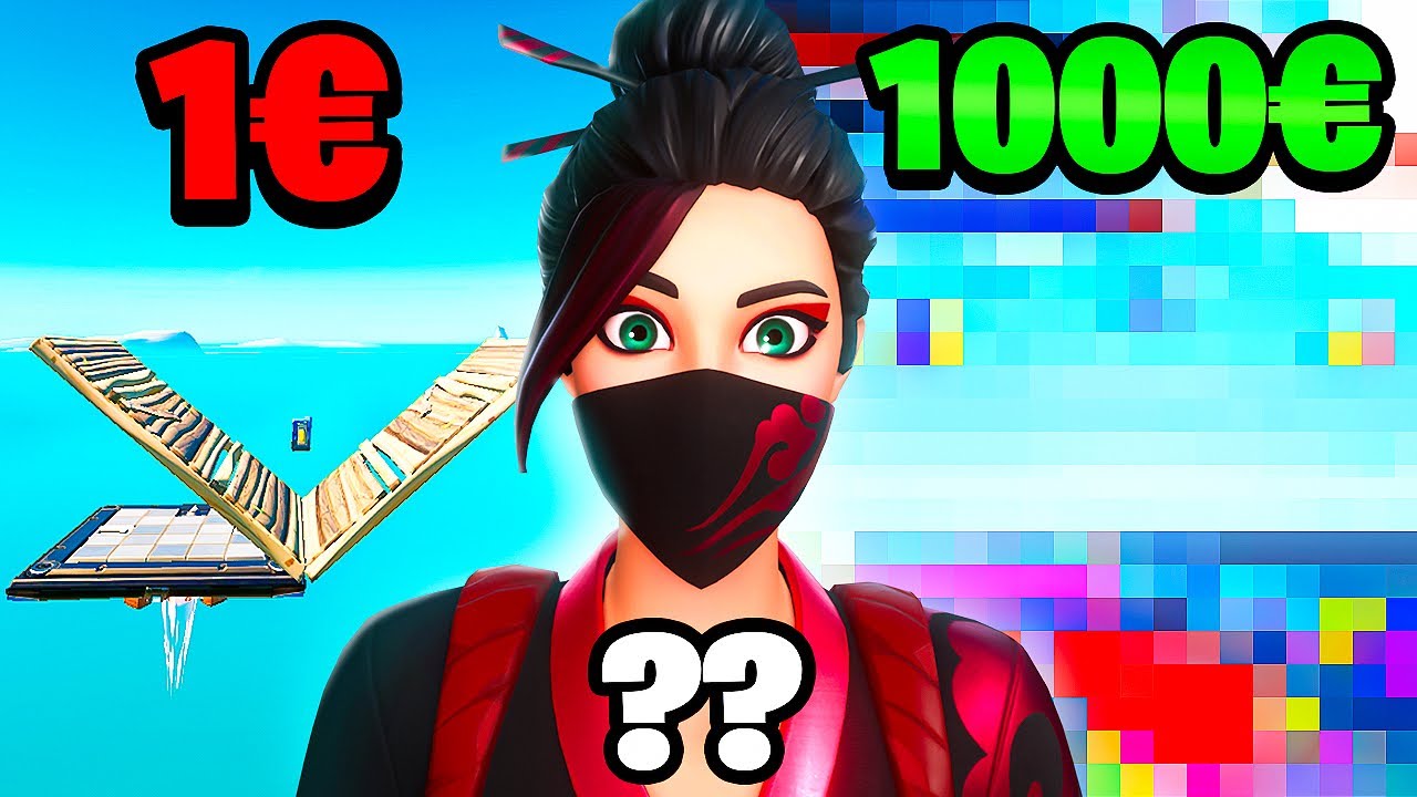 MAP BUILD FIGHT A 1$ VS 1000$ SUR FORTNITE ! 🤯 - YouTube