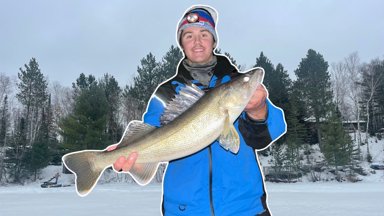 First Ice Fishing of the 24/25 Season | Catching Walleye, Bass ...