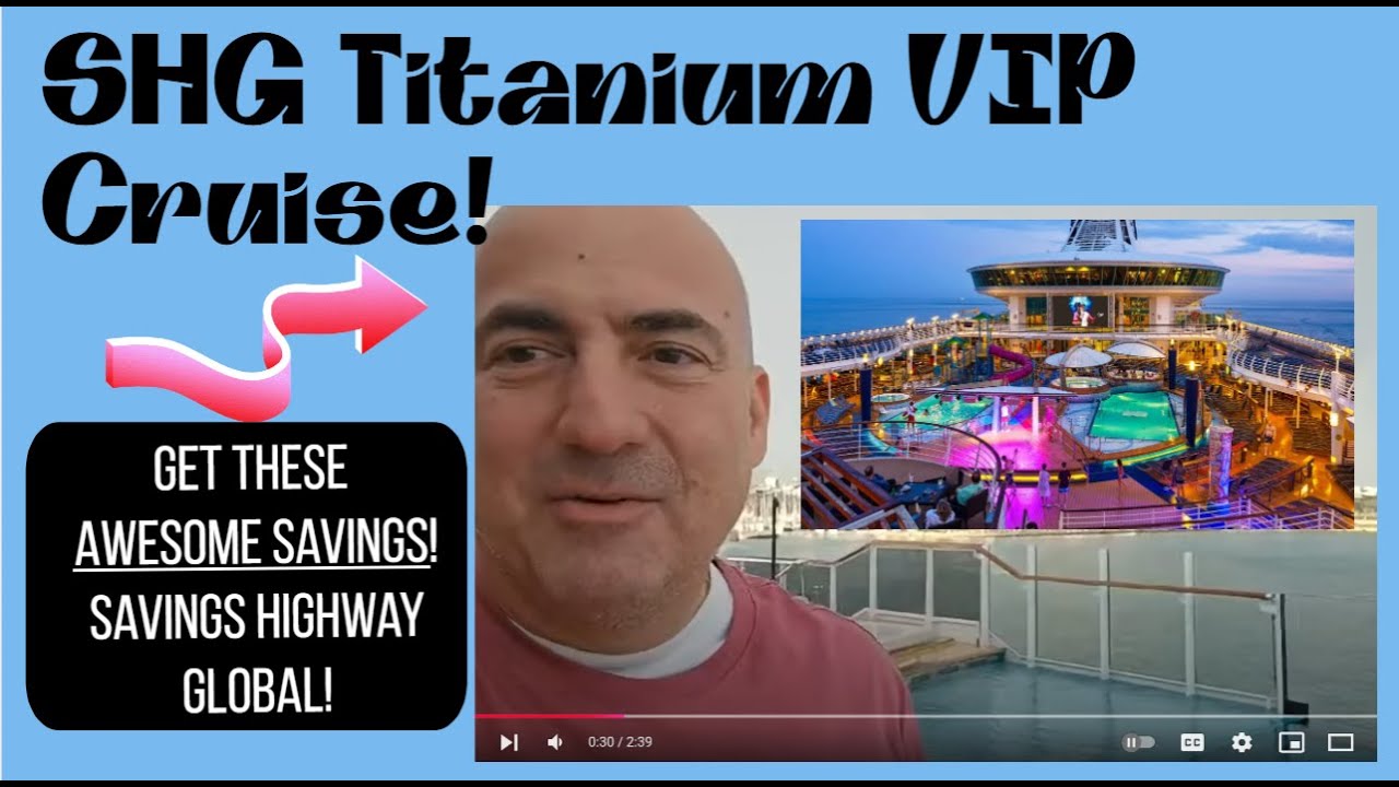 SHG Titanium VIP Cruise! Check this out from Bill Constain! YOU CAN ...