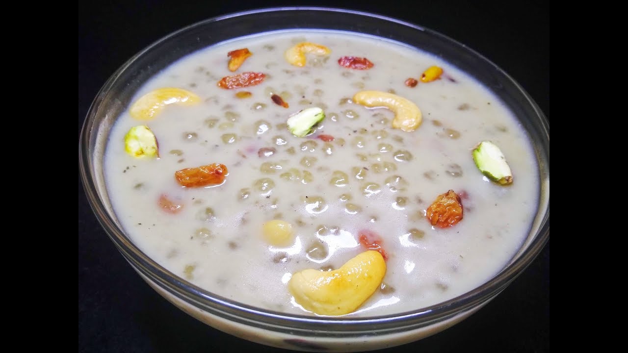 ಸಬ್ಬಕ್ಕಿ ಪಾಯಸ | Sabakki Payasa | Sabudana Payasa | Sabudana Kheer - YouTube