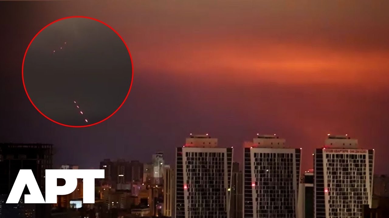 WATCH | Russian Drone Swarm Lights Up Kyiv Skies in Overnight Attack ...