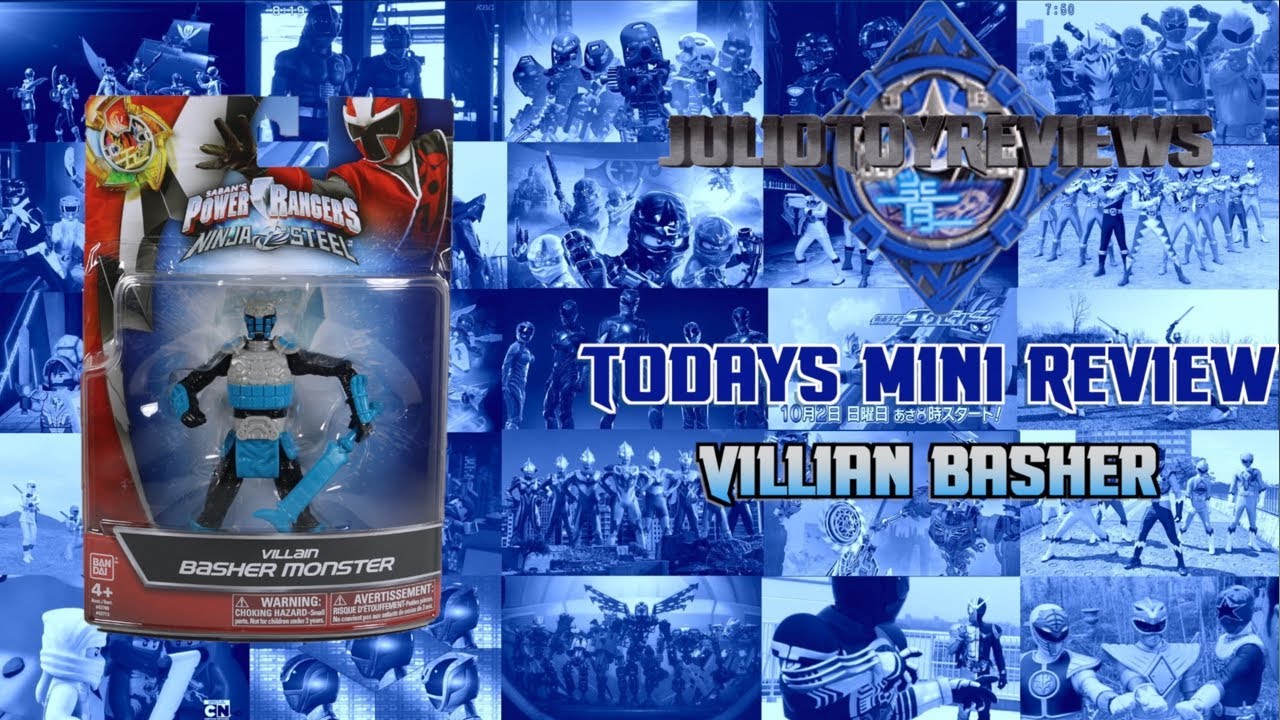 Power Rangers Ninja Steel Basher Action Figure Review (JulioToyReviews ...
