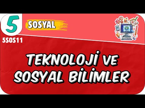 Teknoloji ve Sosyal Bilimler 📕 5. Sınıf Sosyal #2025