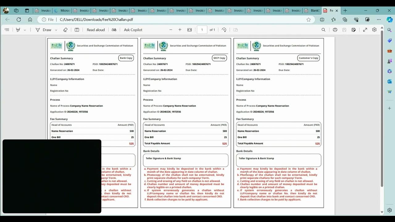 How to generate manual challan in Ezfile Portal - SECP 2024 - YouTube