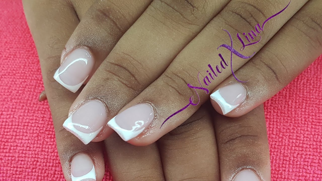 NailedXLina 💜 is live! Simple Frenchie Fullset on my Niece Gayleen ...