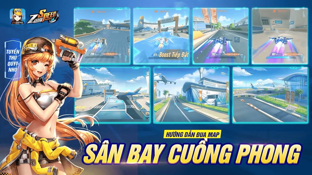 ZINGSPEED MOBILE - QUÝT NHỎ HƯỚNG DẪN ĐUA MAP SÂN BAY CUỒNG PHONG - YouTube