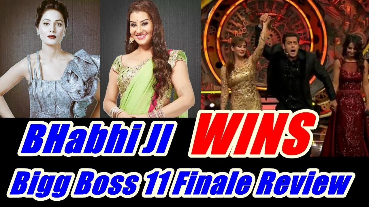 Bigg Boss 11 Finale Review I Shilpa Shinde Winner - YouTube